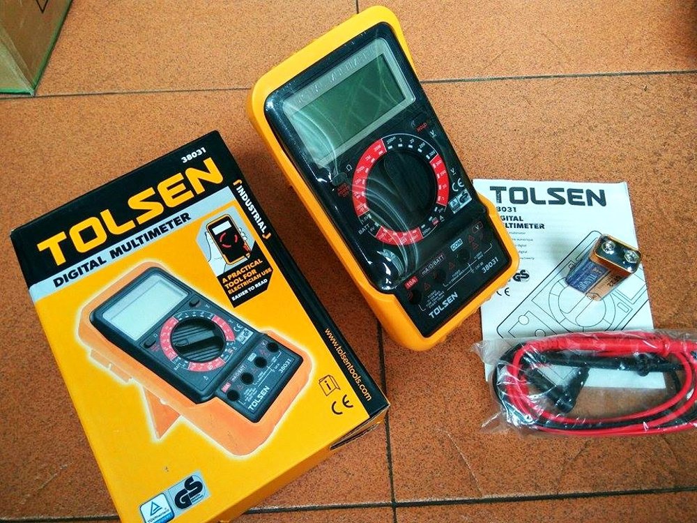 TOLSEN 38031 Digital Multimeter with Large LCD Display Industrial Model ...