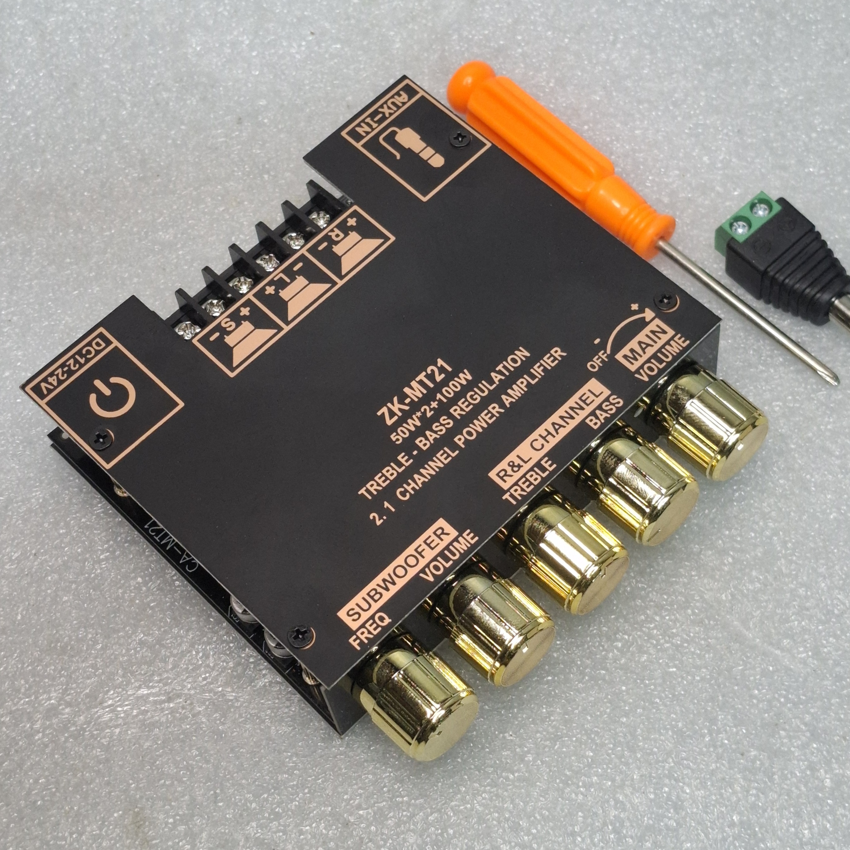 ZK-MT21 2.1 Bluetooth Amplifier Gold Edition | Real Electronics