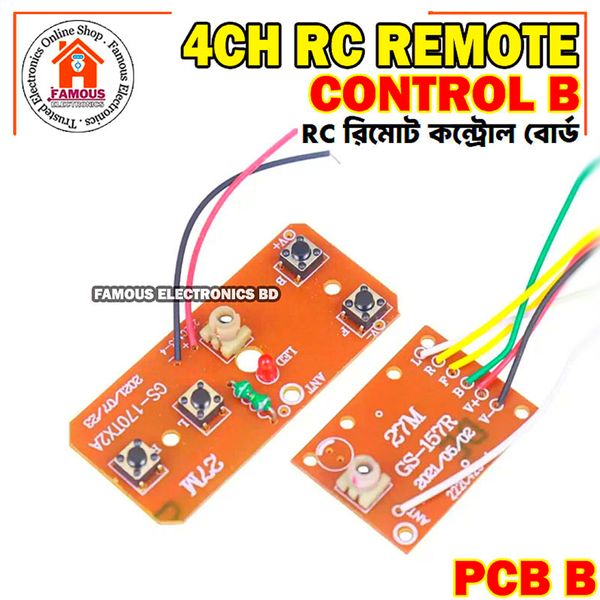 4CH RC Remote Control Circuit PCB Transmitter Receiver Board Car ...
