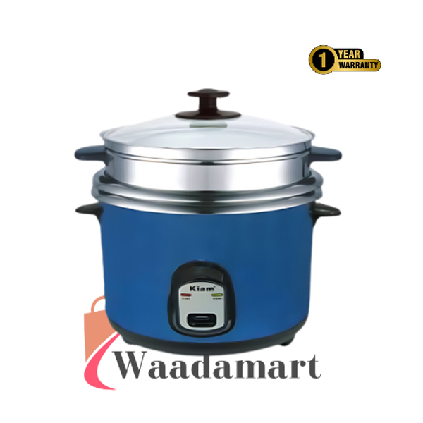 Kiam Rice Cooker SJBS-8804 SS Body (Two SS Pot) | Waada Mart