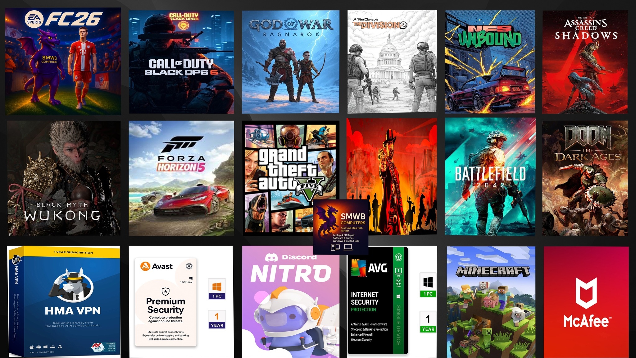 All games and software | SMWB computers